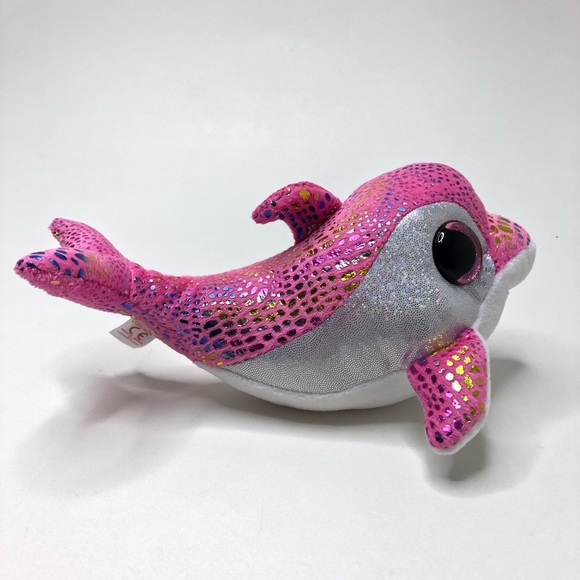 Ty | Toys | Ty Beanie Boos Sparkle Pink Dolphin | Poshmark
